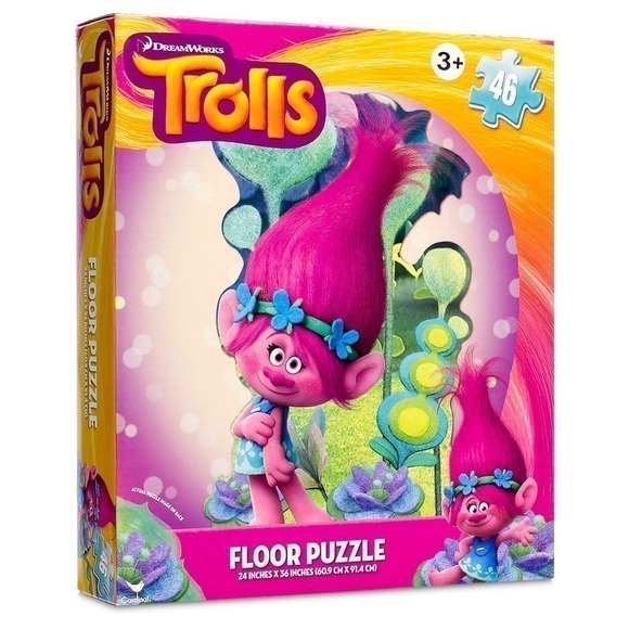 Dreamworks | Toys | Trolls Poppy Dreamworks Jumbo Floor Puzzle 46 ...